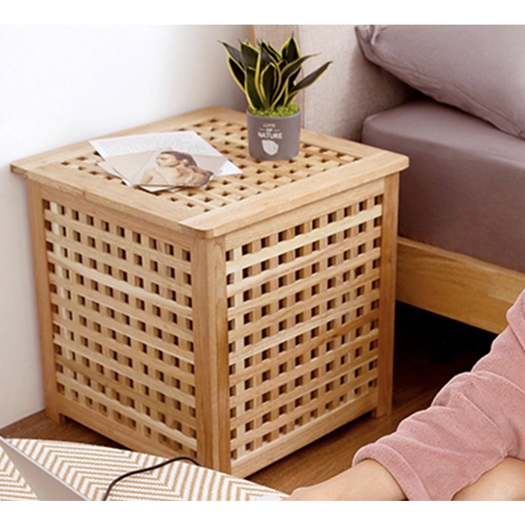Solid wood furniture storage cabinet, clothes basket, Storage Box (Come ...