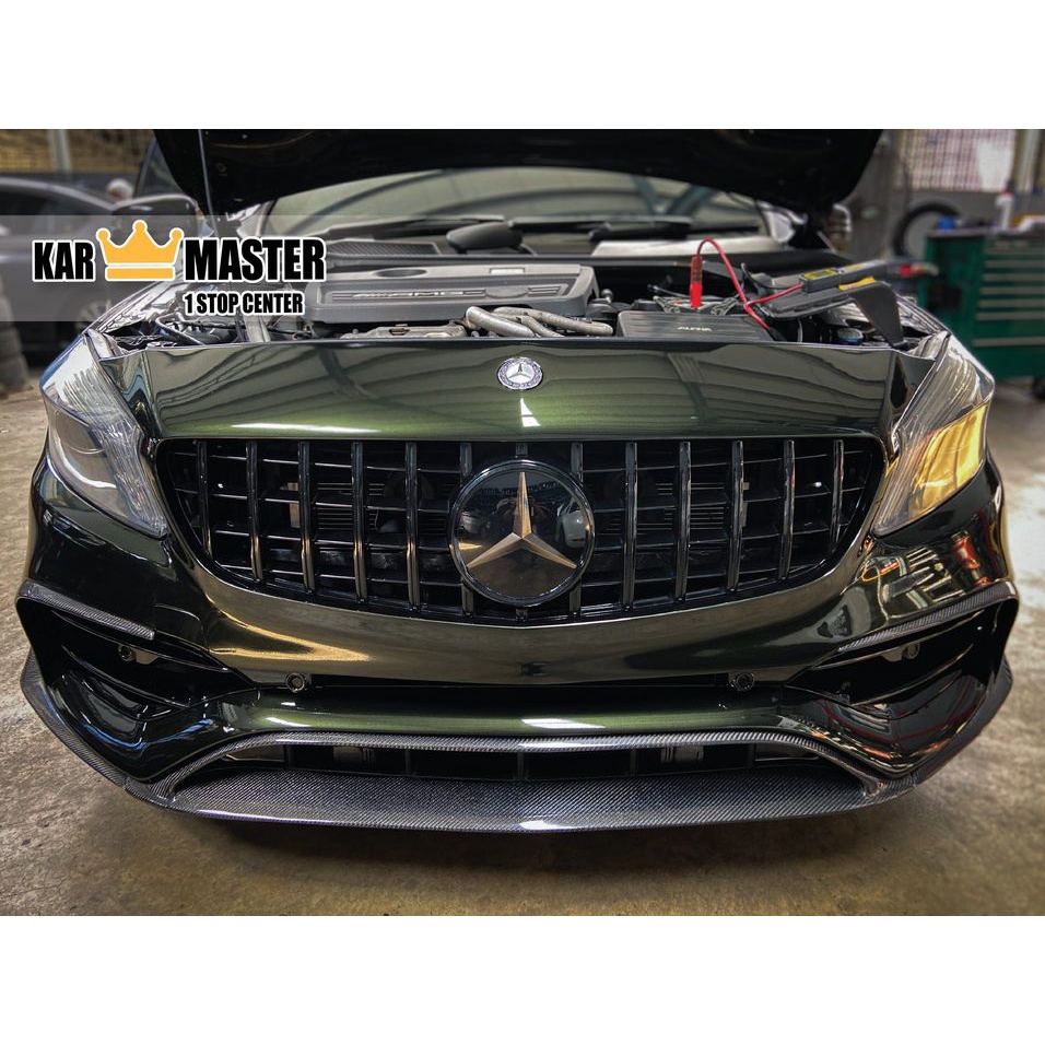 Mercedes Benz W176 A-Class A45 Facelift Front Canard Carbon Fiber ...