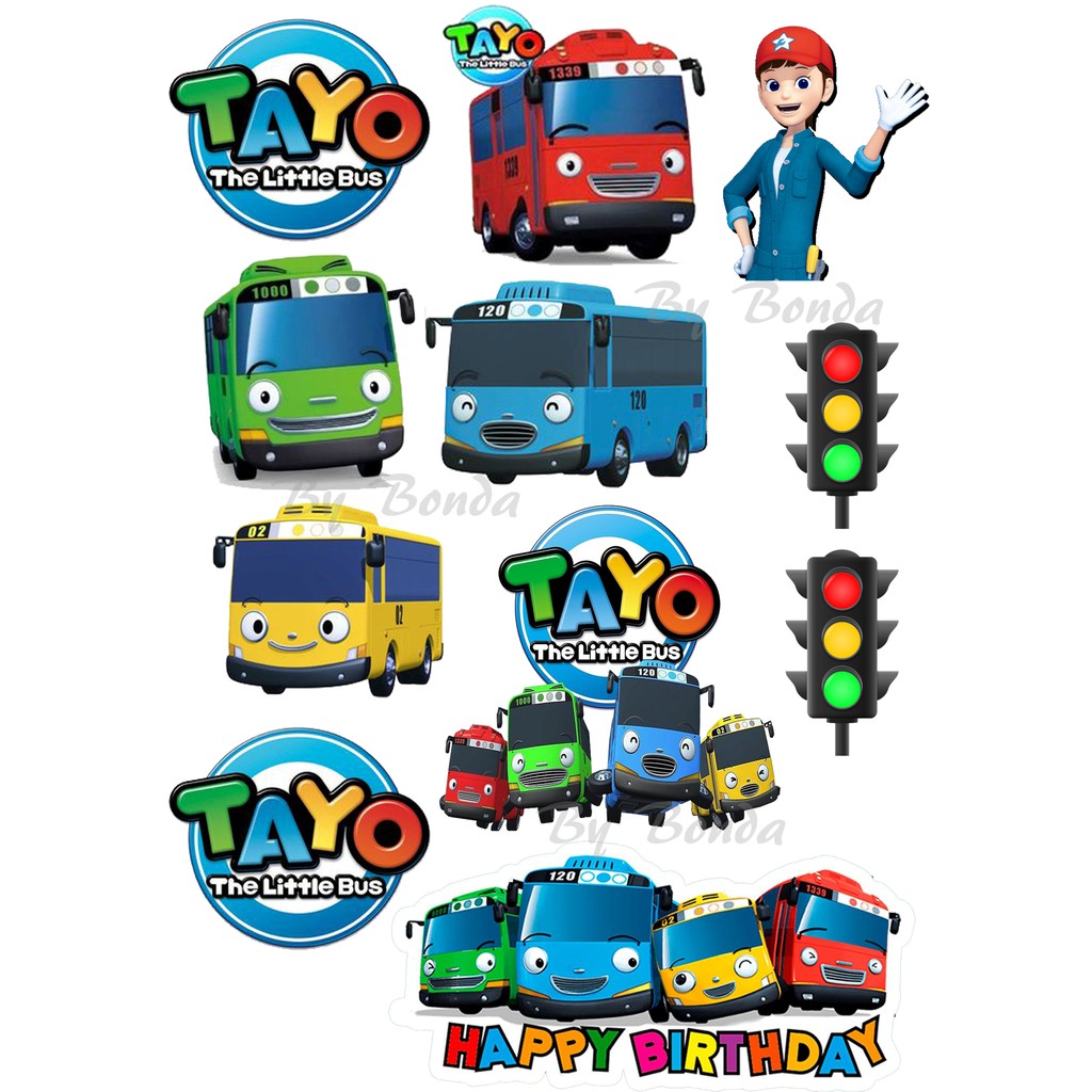 TAYO THE LITTLE BUS Cake Topper | Shopee Malaysia