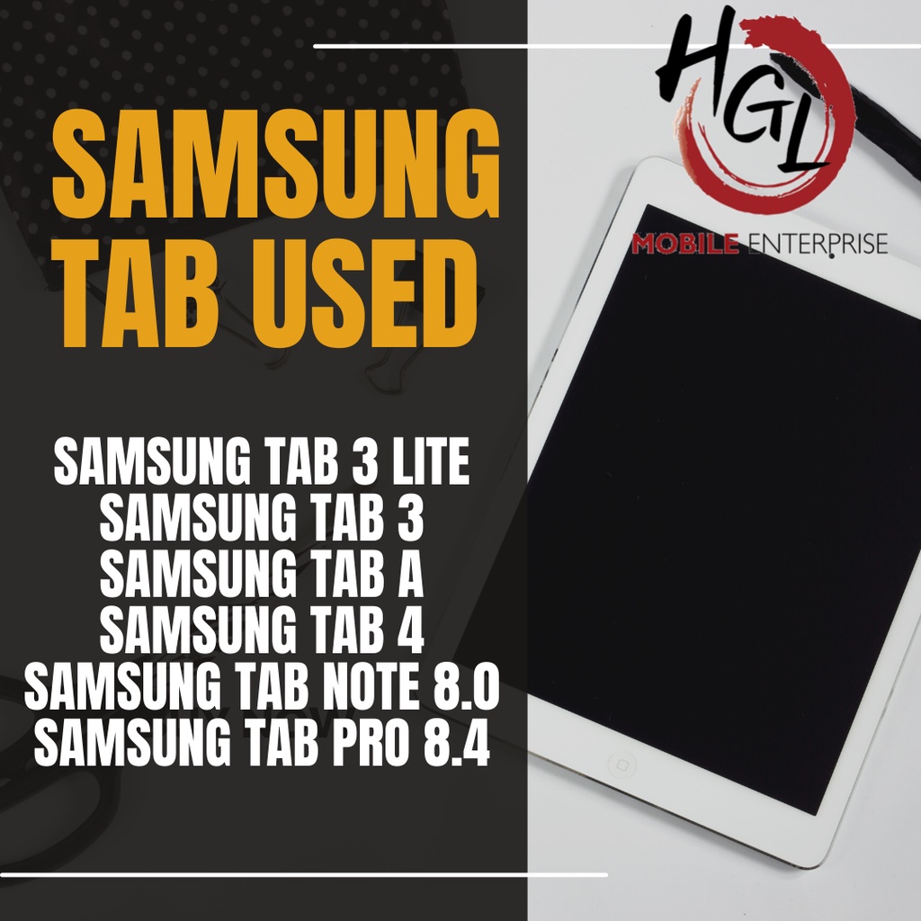 (USED SET) Samsung Tablet Original Set [Tab3/Tab 3 lite/Tab 4/Tab A/Tab ...