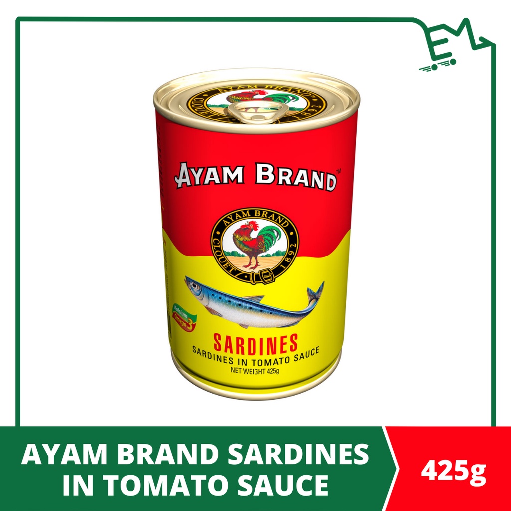 AYAM BRAND Sardines in Tomato Sauce | Ikan Sardin dalam Sos Tomato 425g ...