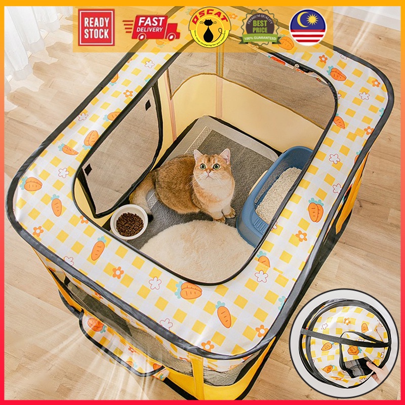 Portable Outdoor Cattery Fences Pet Tent Houses For Foldable Indoor ...