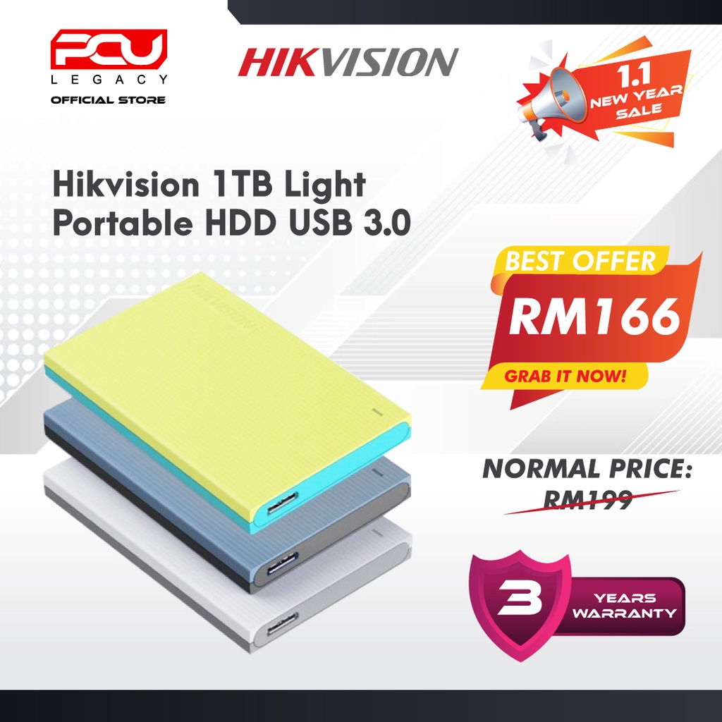 HIKVISION Portable HDD T30 HardDisk / HIK VISION USB 3.0 External Hard ...