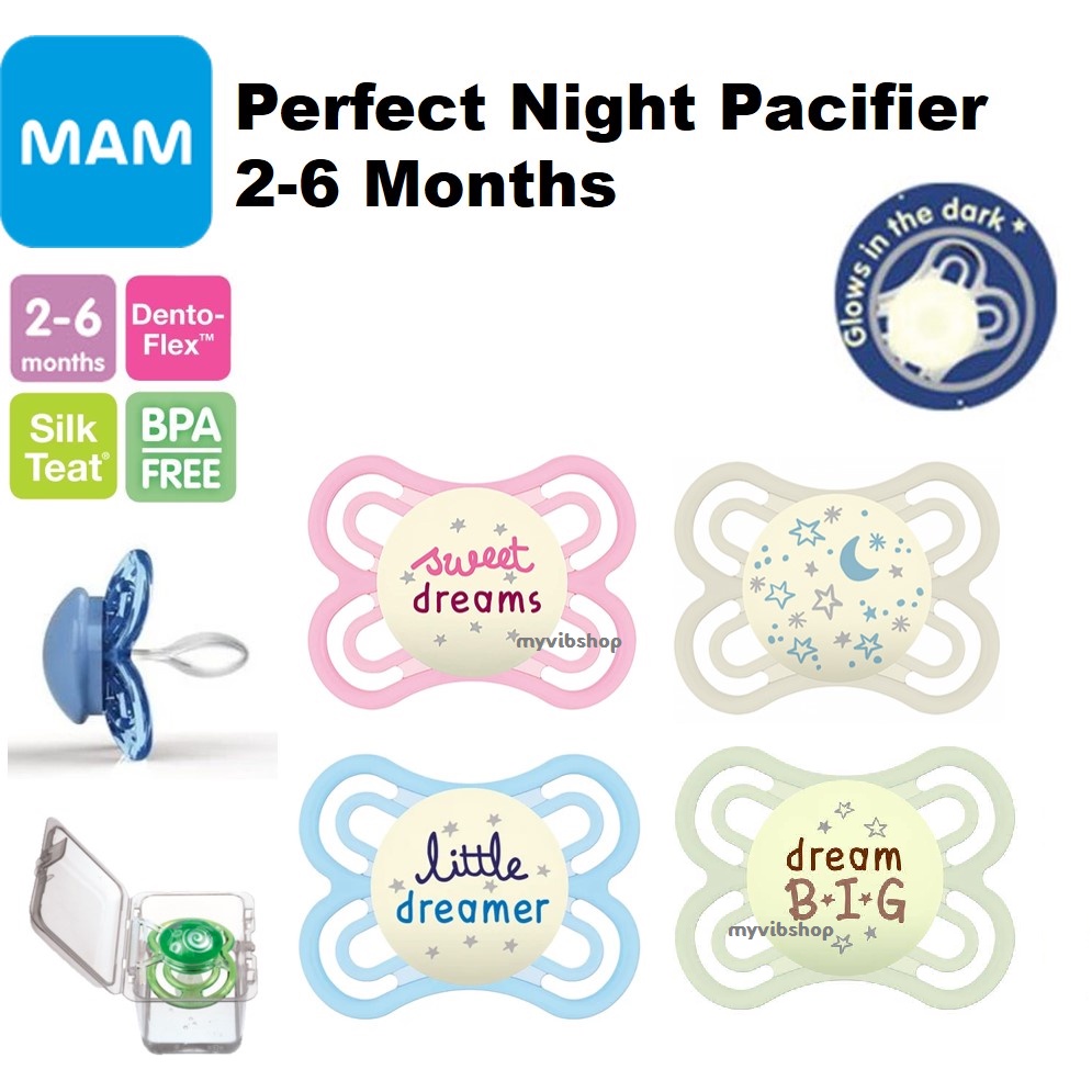 MAM Perfect Night Pacifier (2-6 Months) | Shopee Malaysia