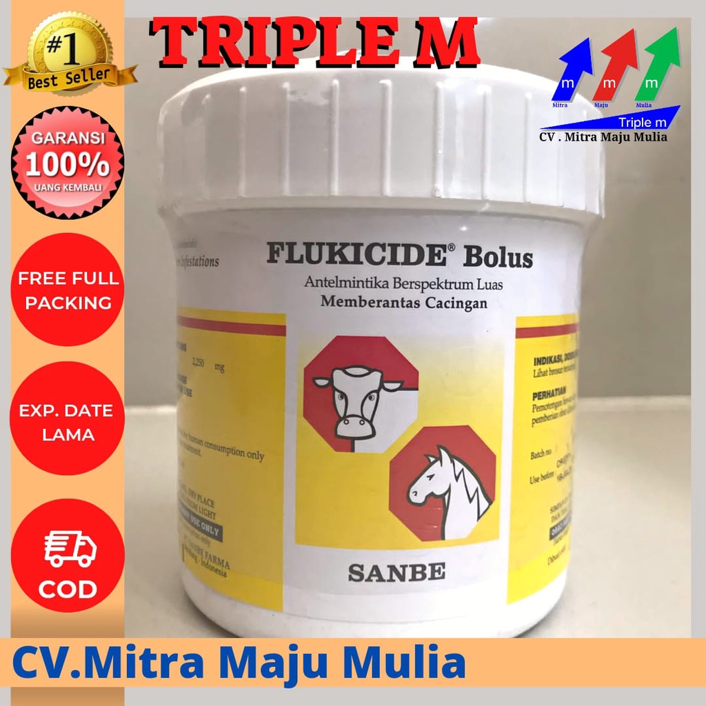 Flukicide 42 BOLUS MMM - SANBE Wide Spectrum Worm Medicine | Shopee ...