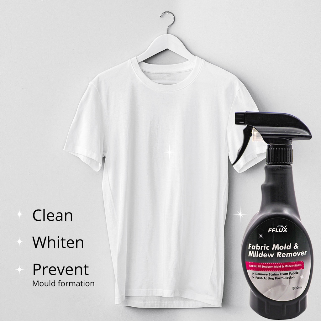 FFLUX Fabric Mold & Mildew Remover 500ml Pencuci Baju Kulat Baju Putih Chef Mould Remover Stain ...