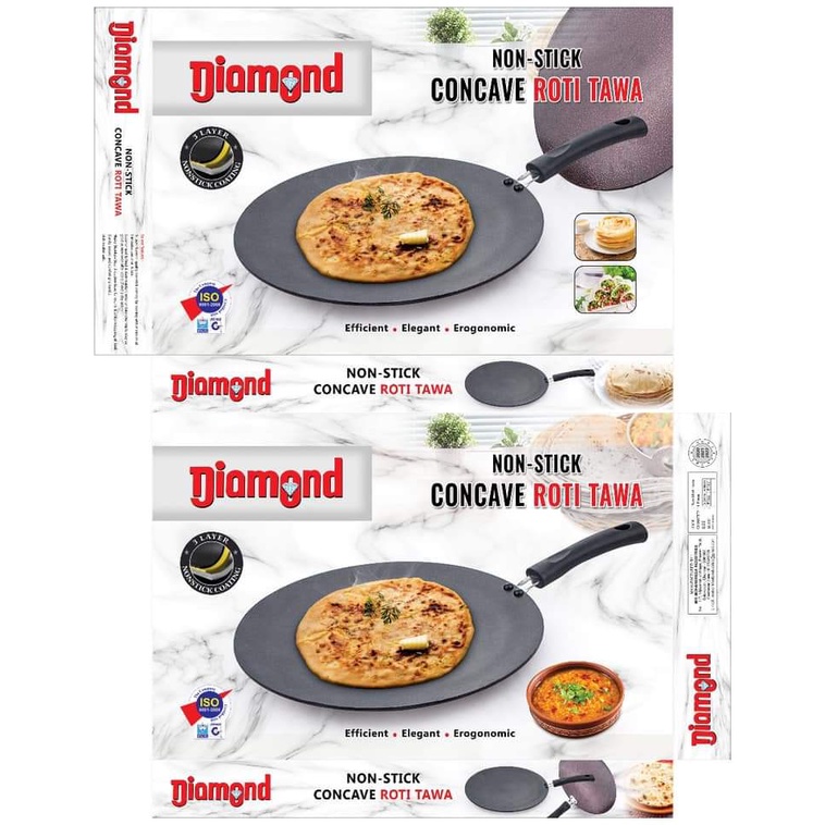 Diamond Non Stick Concave/Roti Tawa-300mm | Shopee Malaysia