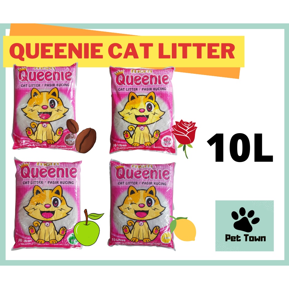 Queenie Cat Litter 10L MCM Queenie Clumping Cat Liter Queenie Cat Litter Super Clumping Pasir ...