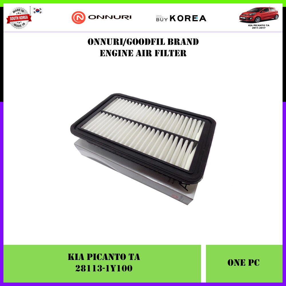 Kia Picanto TA 2011-2017 Korea Aftermarket Air Filter (28113-1Y100 ...