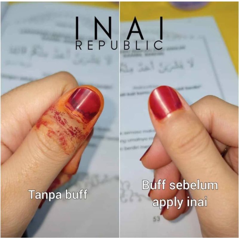 BUFFER KUKU (NAIL BUFFER). INAI REPUBLIC Inai Viral. Inai Asli Sah ...