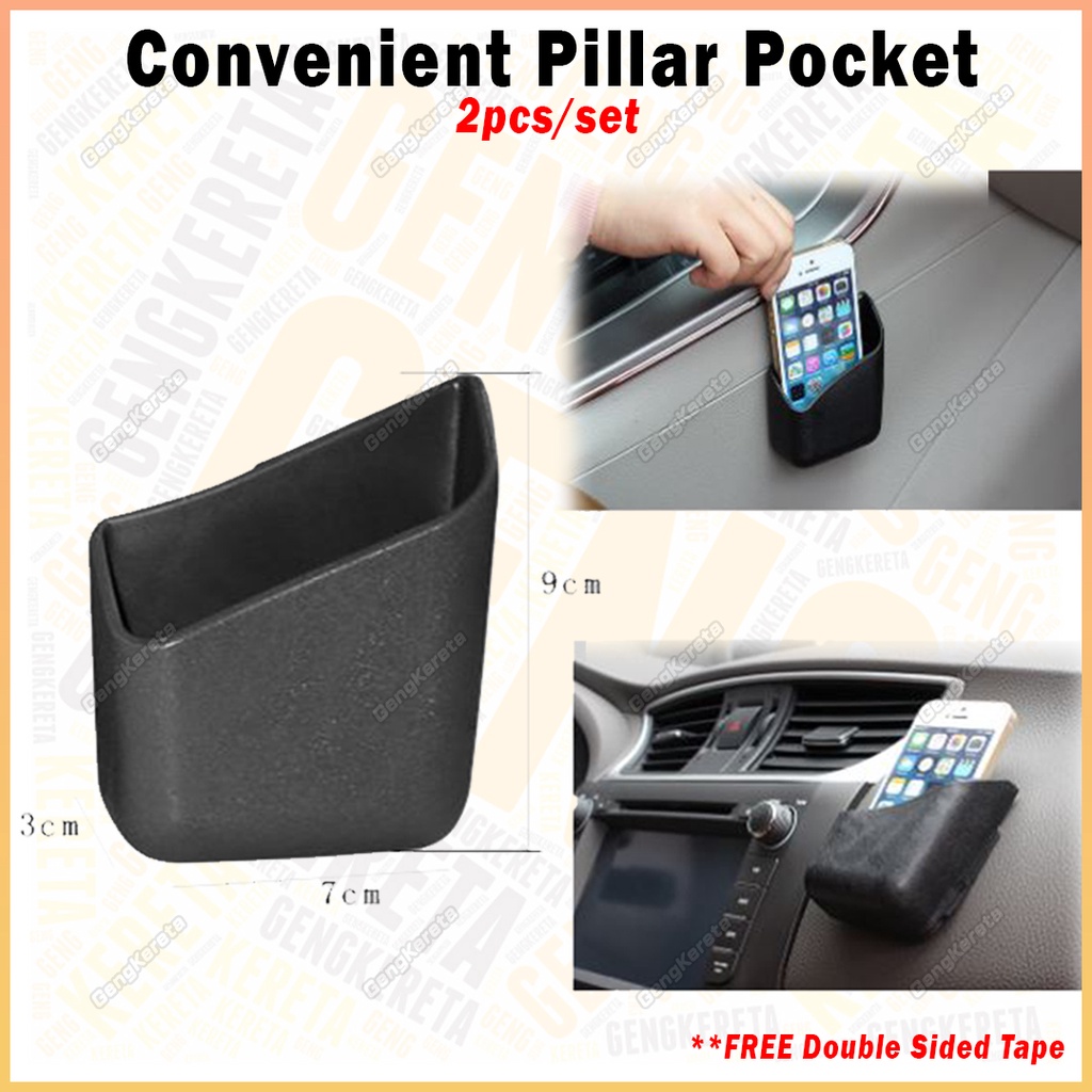 Universal Car Side Door Pillar Pocket Storage Organizer Box A Pillar ...