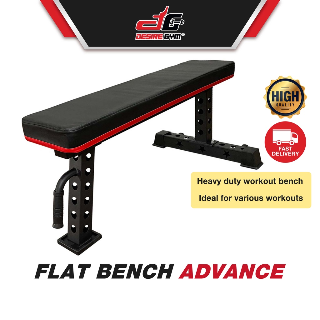 Desire Gym MY Flat Bench Advance Workout Bench Gym Bench | Shopee Malaysia