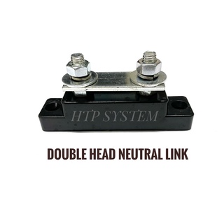 60A / 100A/ 150A NEUTRAL LINK CONNECTOR BAR (BLACK) C/W BUSBAR BOLT ...