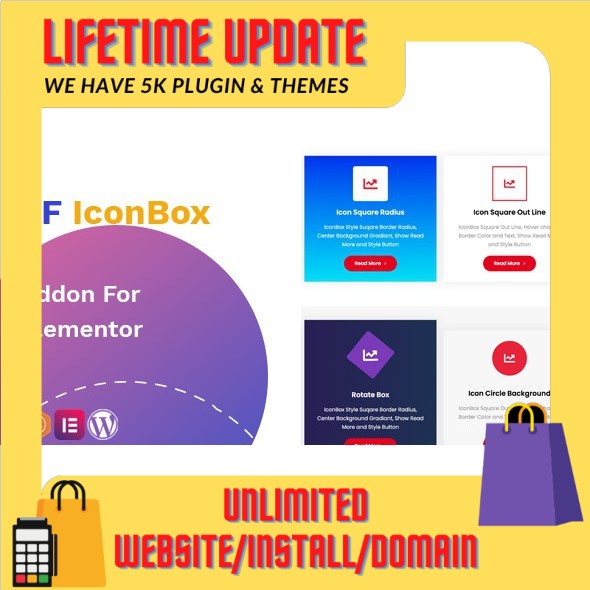 [ Wordpress Plugin ] - TF IconBox Addon for elementor | Shopee Malaysia