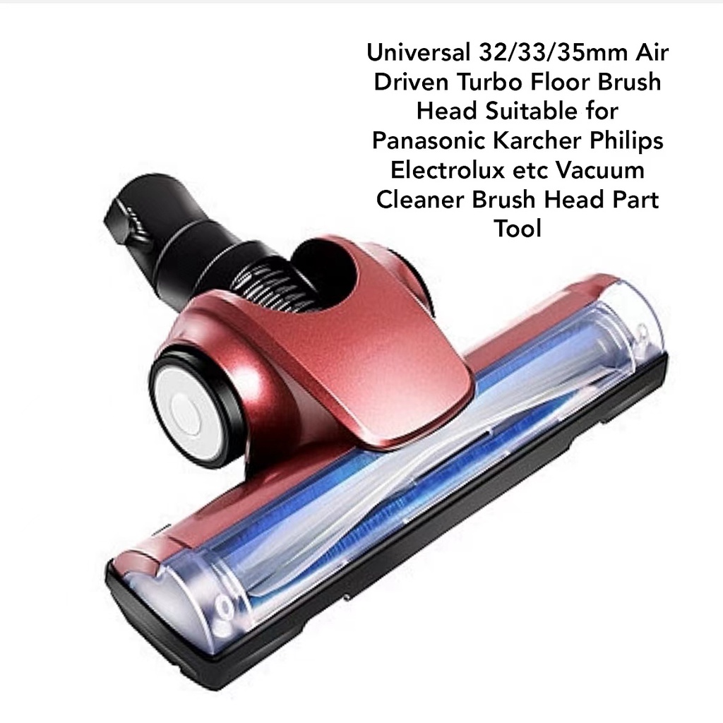 Universal 32/33/35mm Air Driven Turbo Floor Brush Head Suitable for ...