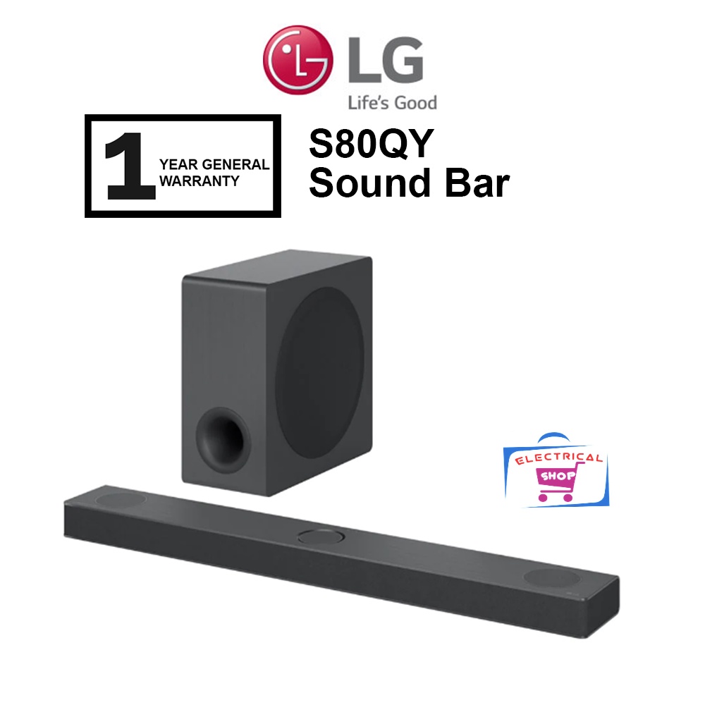 LG 3.1.3 ch High Res Audio S80QY Sound Bar with Dolby Atmos | Shopee ...