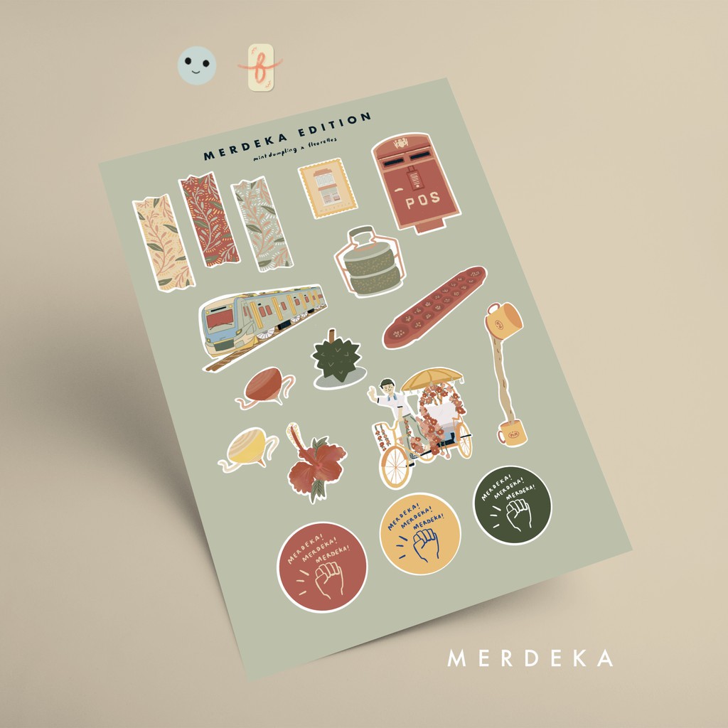 Sticker sheet: Merdeka | Shopee Malaysia