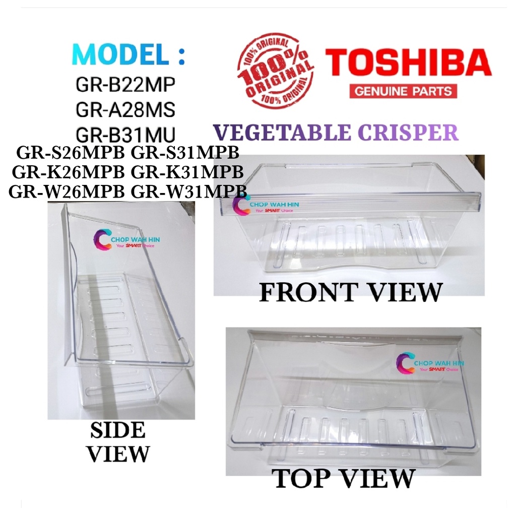 Toshiba Refrigerator VEGETABLE CRISPER GR-B22MP, GR-A28MS, GR-B31MU, GR ...