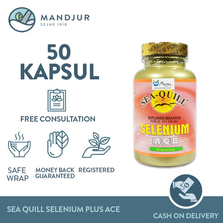 Sea Quill Selenium Plus ACE - Contains 50 Soft Capsules | Sea Quill ...