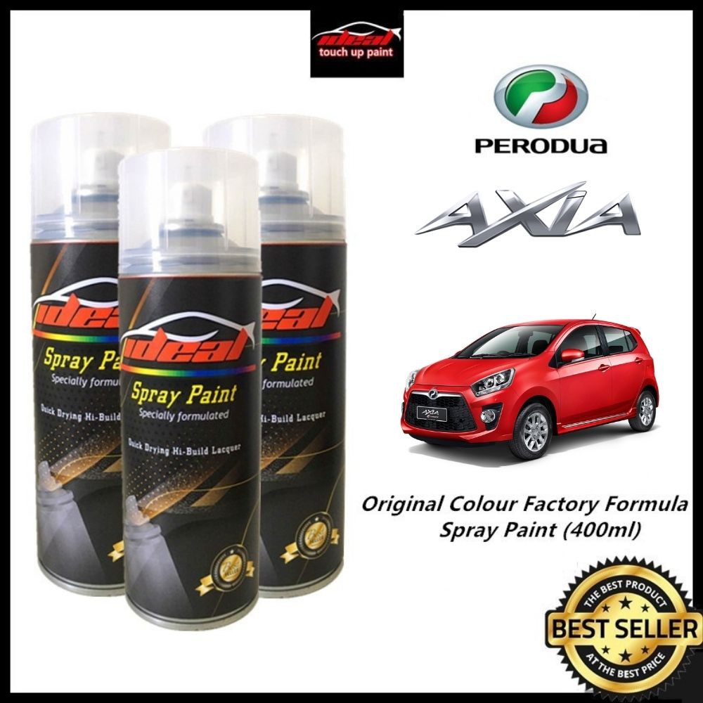 [Ready Stock] PERODUA AXIA - Ideal Original Colour Touch Up Aerosol ...