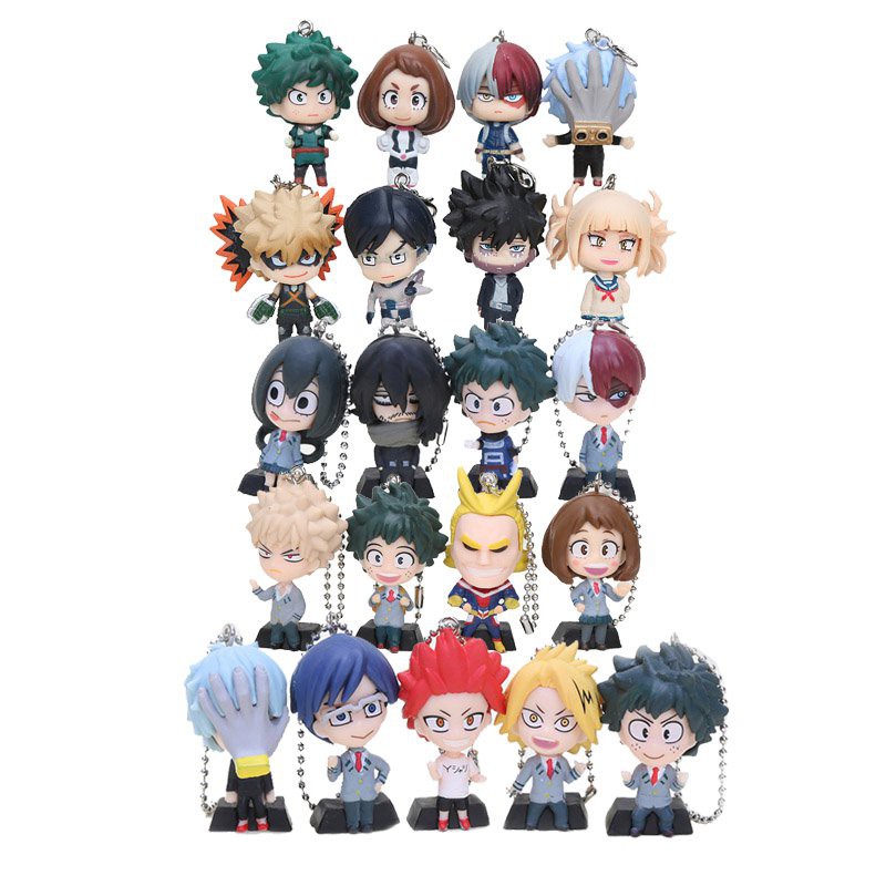 21pc My Hero Academia Figure Set Midoriya Izuku Shouto Todoroki My Hero ...