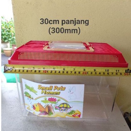 Guppy aquarium ikan/kura-kura plastic tank 300mm(30cm) | Shopee Malaysia
