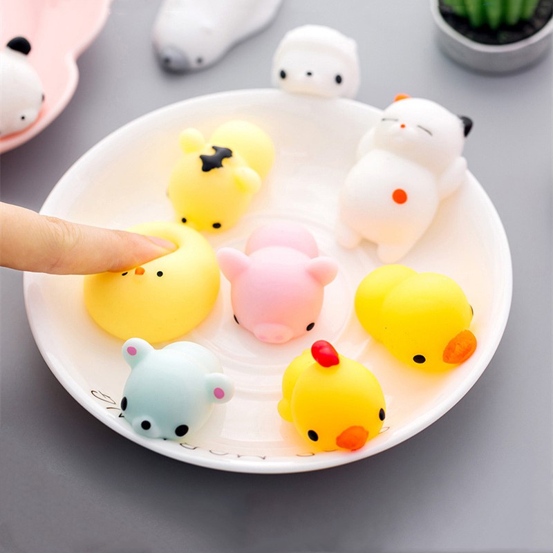 Squishy Squeeze Toy Cute Animal Finger Office Fidget Toy Anxiety Stress ...
