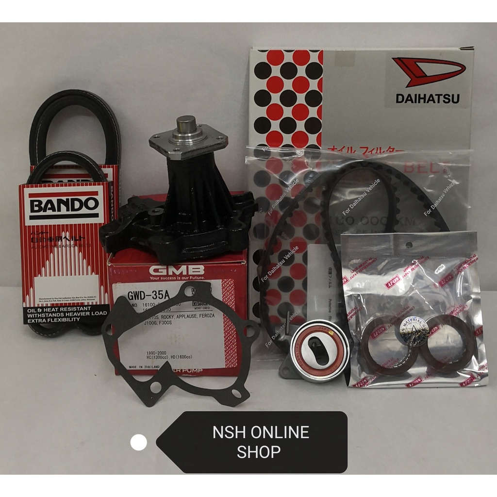 Timing Combo Kit Set+Fan Belt+Water Pump for Perodua Kembara 1.3 (1SET ...