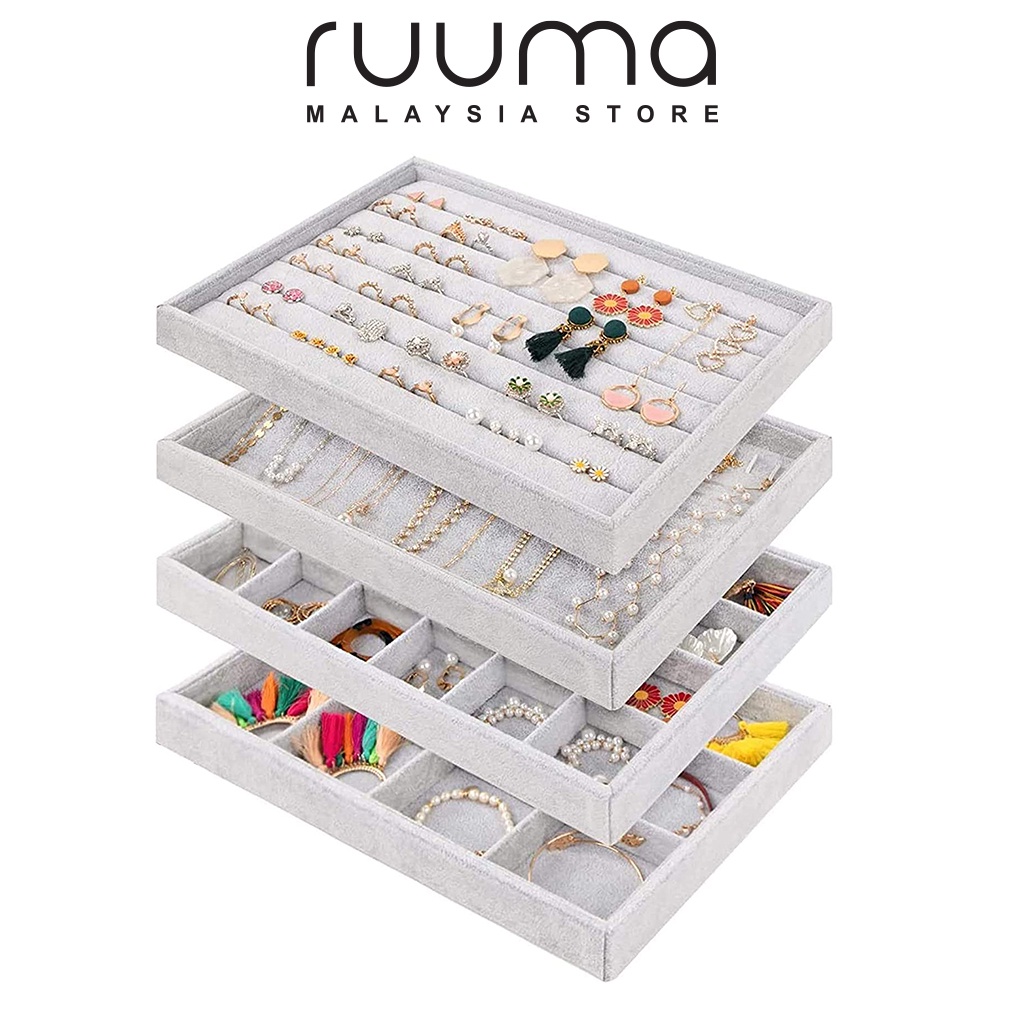 ruuma 35cm*24cm Velvet Casket Drawer Jewelry Organizer Customize Tray ...