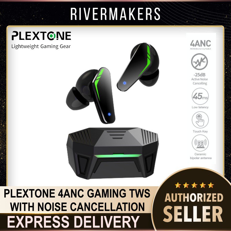 PLEXTONE 4ANC GAMING TRUE WIRELESS HEADSET | 45MS LOW LATENCY | NOISE ...