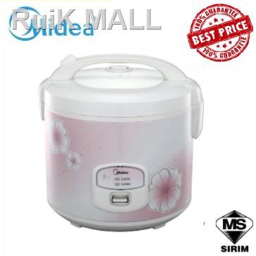 midea 1.8l jar rice cooker aluminium non-stick inner pot | mb-18yh ...