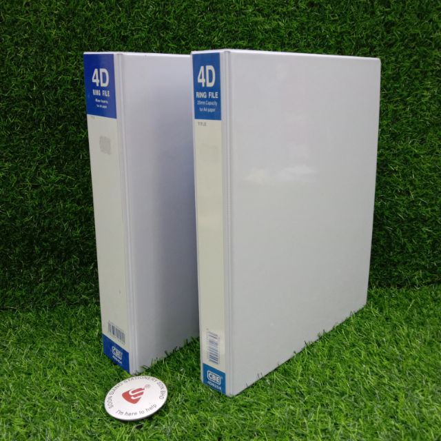 🎉READY STOCK IN MALAYSIA🎉 CBE A4 White 4D Ring File 25mm Capacity/40mm ...