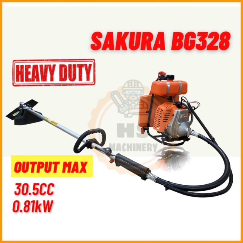 Heavy Duty Sakura BG328 Mesin Rumput Grass Cutter Brush Cutter Tanaka ...