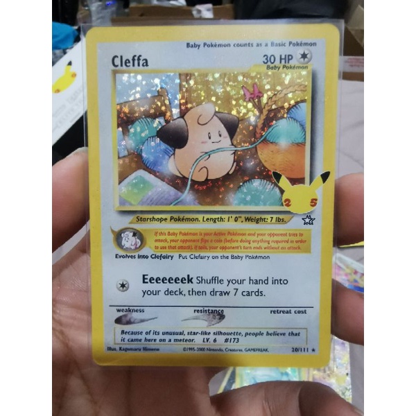 Pokemon TCG trading card Cleffa - 20/111 - Holo Rare (Classic ...