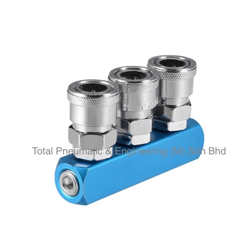 3 Way Coupler SMT Straight Air Quick Pass Coupler Compressor Hose ...