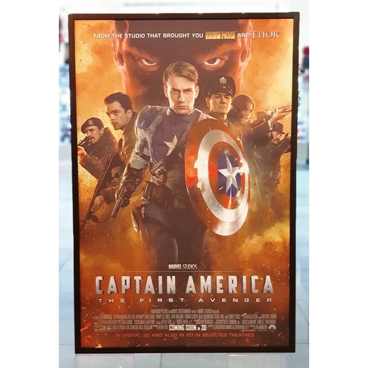Captain America: The First Avenger Banner Frame 60 x 90cm | Shopee Malaysia