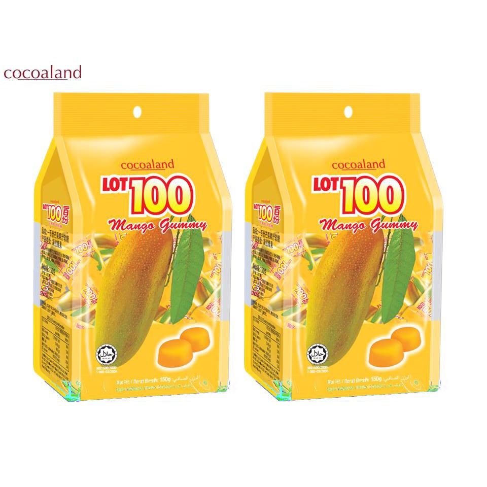 Lot 100 Fruit Gummy Mango (150g x 2 Packs) | Shopee Malaysia
