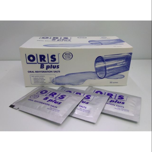 ORS B Plus Plain Rehydration Salts 50s (BLUE) | Shopee Malaysia