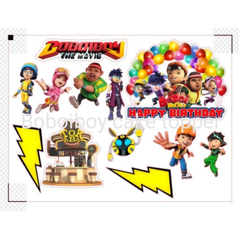 Boboiboy cake topper for cake | Shopee Malaysia