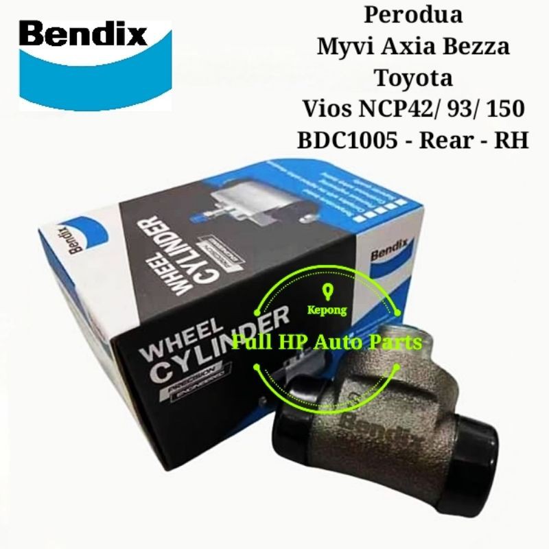 Original Bendix BDC1005 Wheel Cylinder Rear RH - Perodua Myvi Axia ...