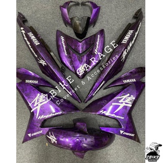 YAMAHA Y15ZR (V1/V2) HAYABUSA PURPLE COVERSET_WHITE HAYABUSA STICKER ...