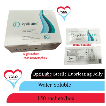 Optilube (5g/sachet) Sterile Lubricating Jelly (Water Soluble) - (1 box ...