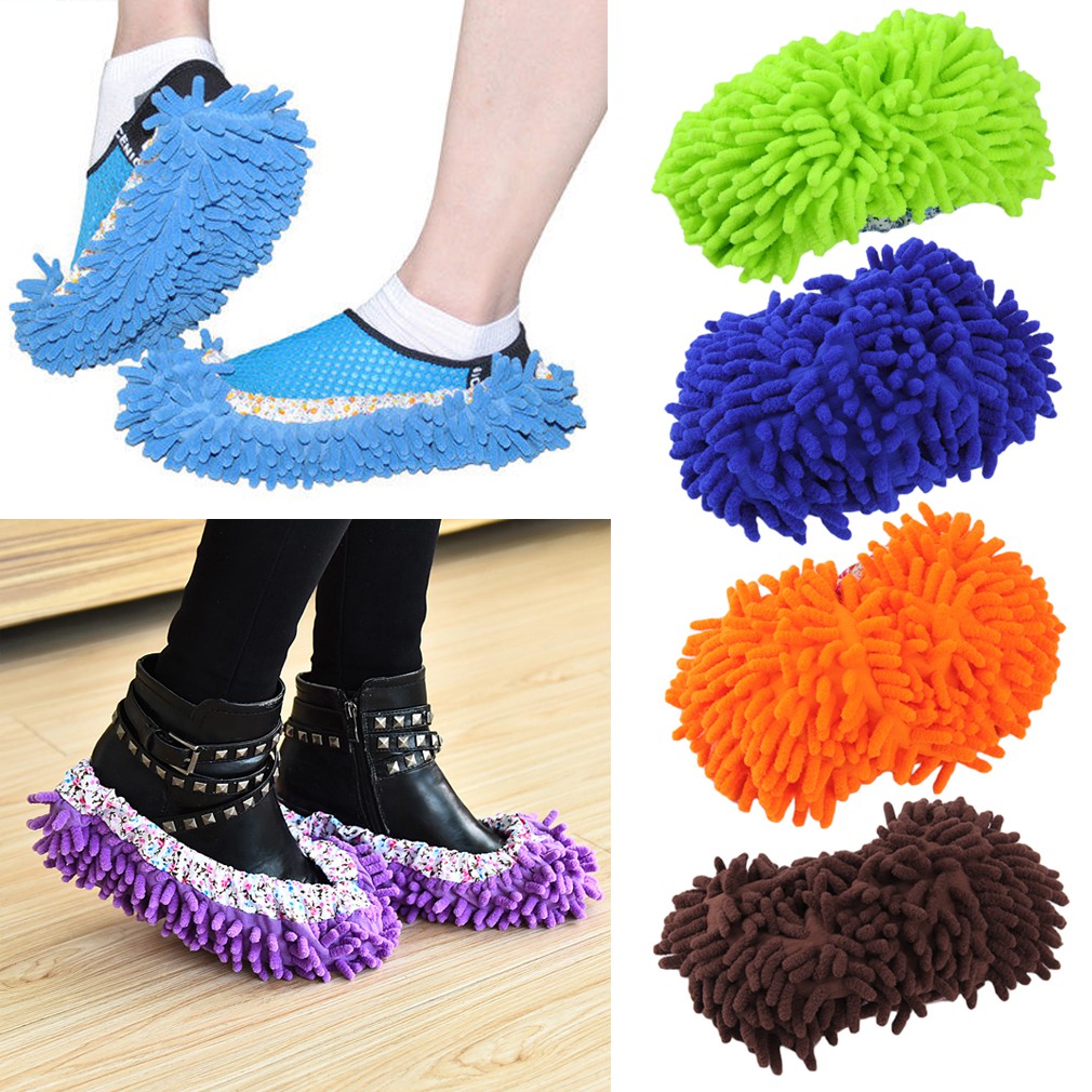 Home Mop Sweep Floor Cleaning Duster Housework Soft Slipper | Shopee ...