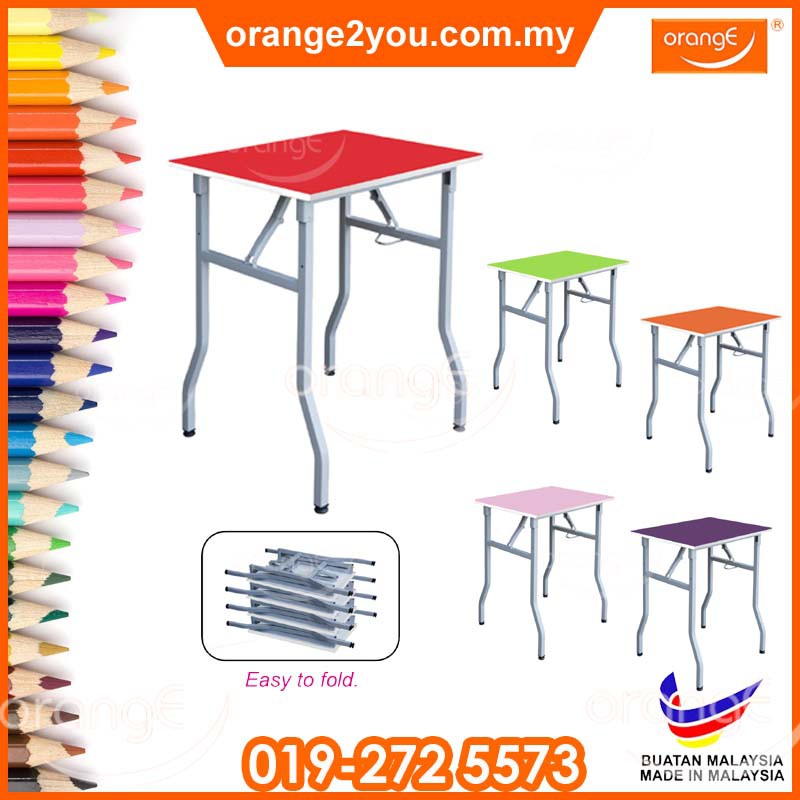 Folding Foldable Study Table Personal Student | Meja Lipat Pelajar ...