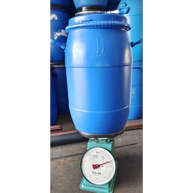 tong biru bertangkai dan kelip,tong plastik 30 liter,tong air,tong ...