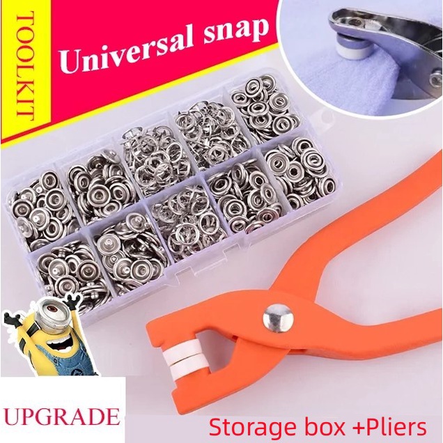 [100pcs/set ] Seamless Snap Fastener Set Invisible hidden buckle ...