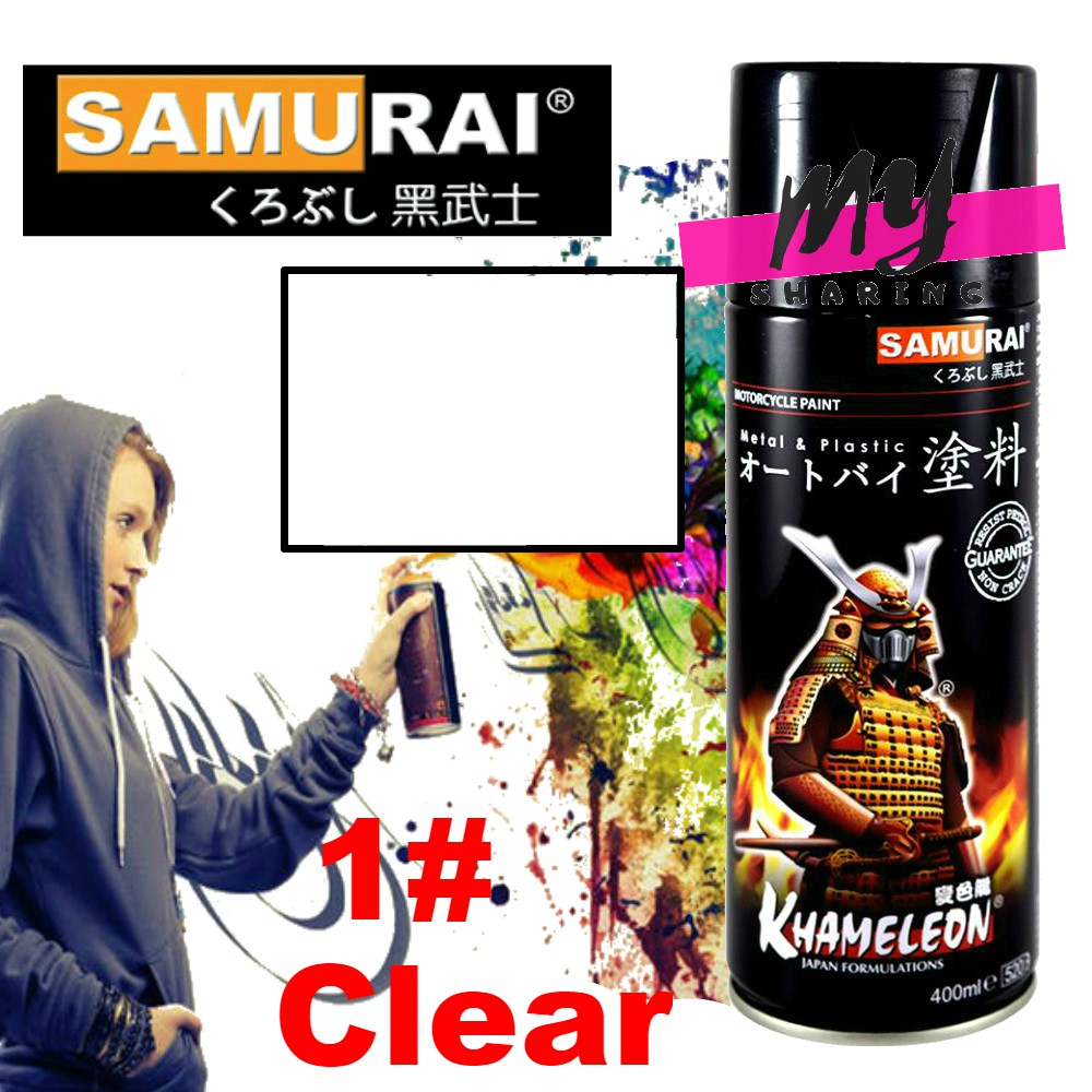Samurai 1 clear Standard Spray Paint 400ml | Shopee Malaysia