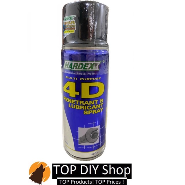 HARDEX 4D Multipurpose Penetrant & Lubricant Spray- 200ml,400ml,500ml ...