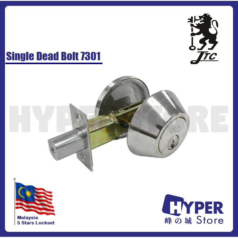 JTC Single Half DeadBolt Door Lock / Tombol Bilik 7301 | Shopee Malaysia