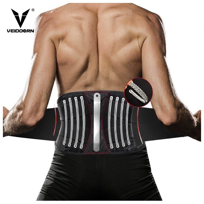 Waist Support Neoprene Double Pull Lumbar Brace Back Posture Splint ...